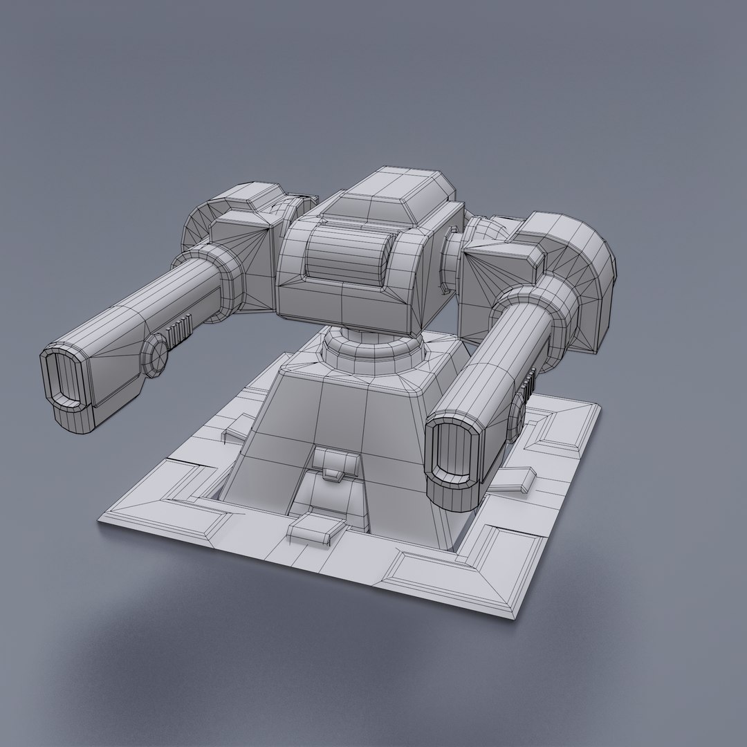 Scifi Turret 3D Model - TurboSquid 1677151