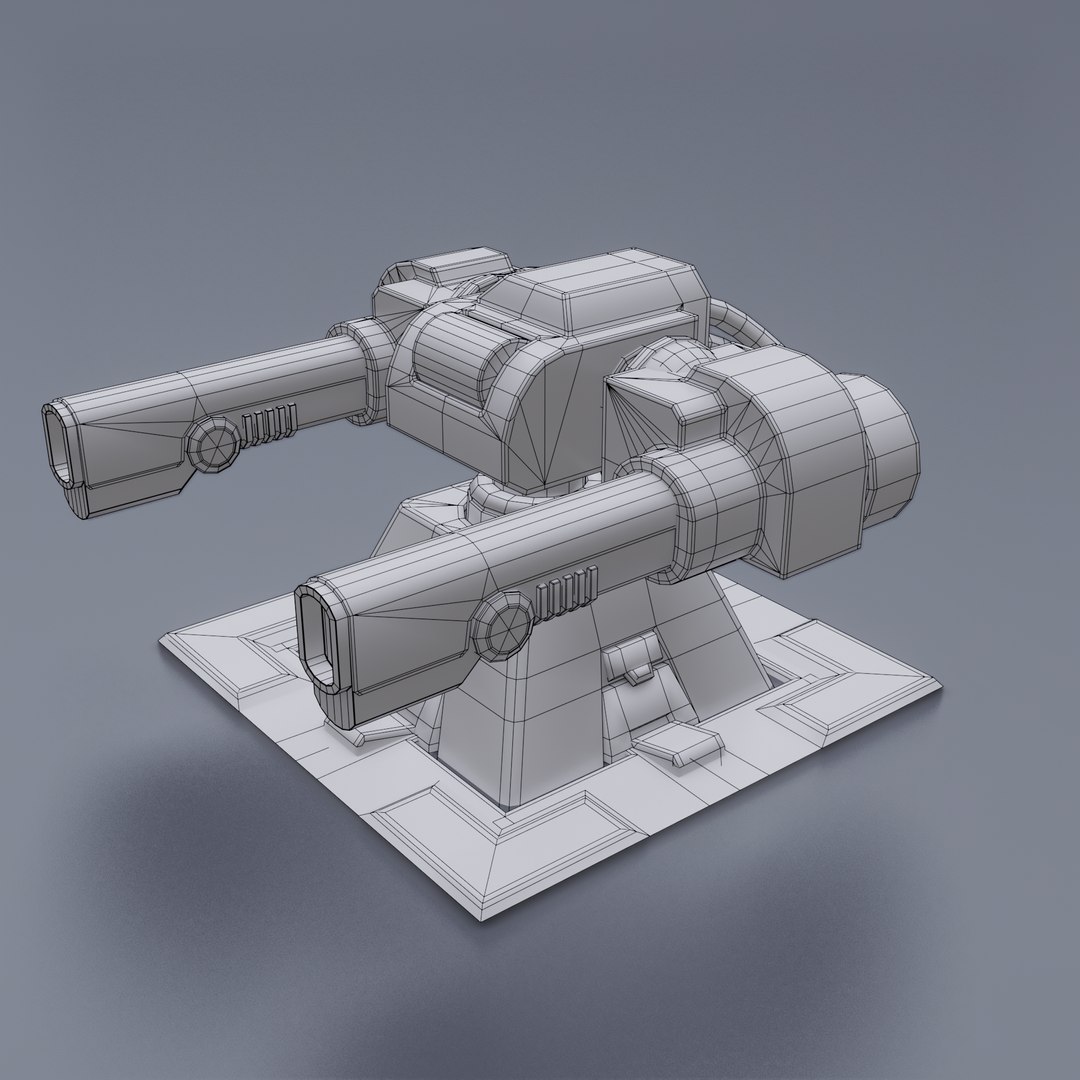 Scifi Turret 3D Model - TurboSquid 1677151