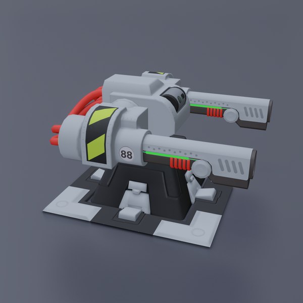 Scifi turret 3D model - TurboSquid 1677151
