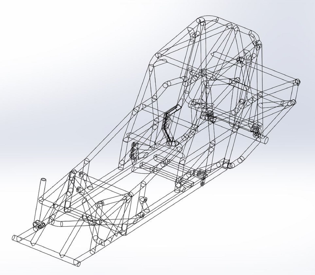 3D Diecast Frame Of Northeast Dirt Modified Stock Car Scale 1 To 25 ...