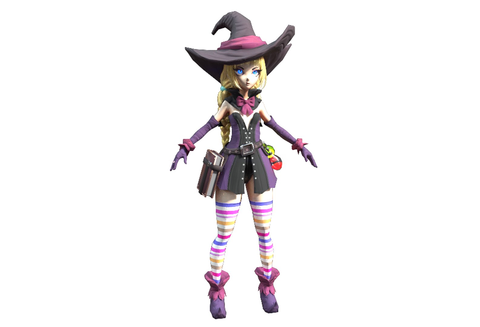 Female Wizard - Pbr 3D Model - TurboSquid 1627472