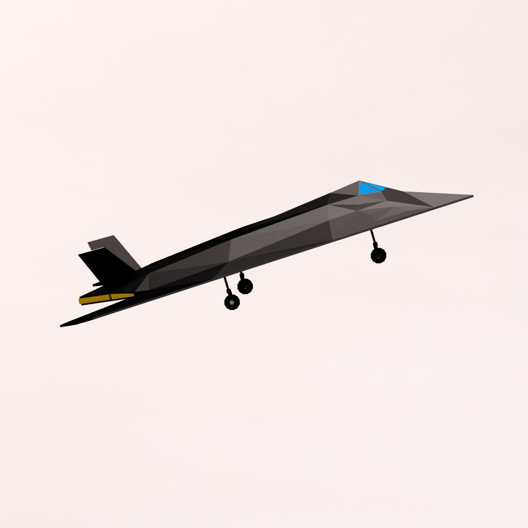 Max Cartoon Stealth Bomber