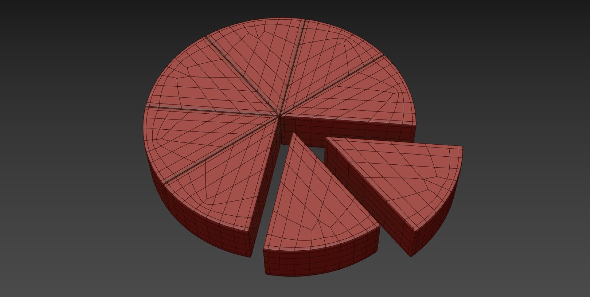 Pie Chart 3D - TurboSquid 1866390