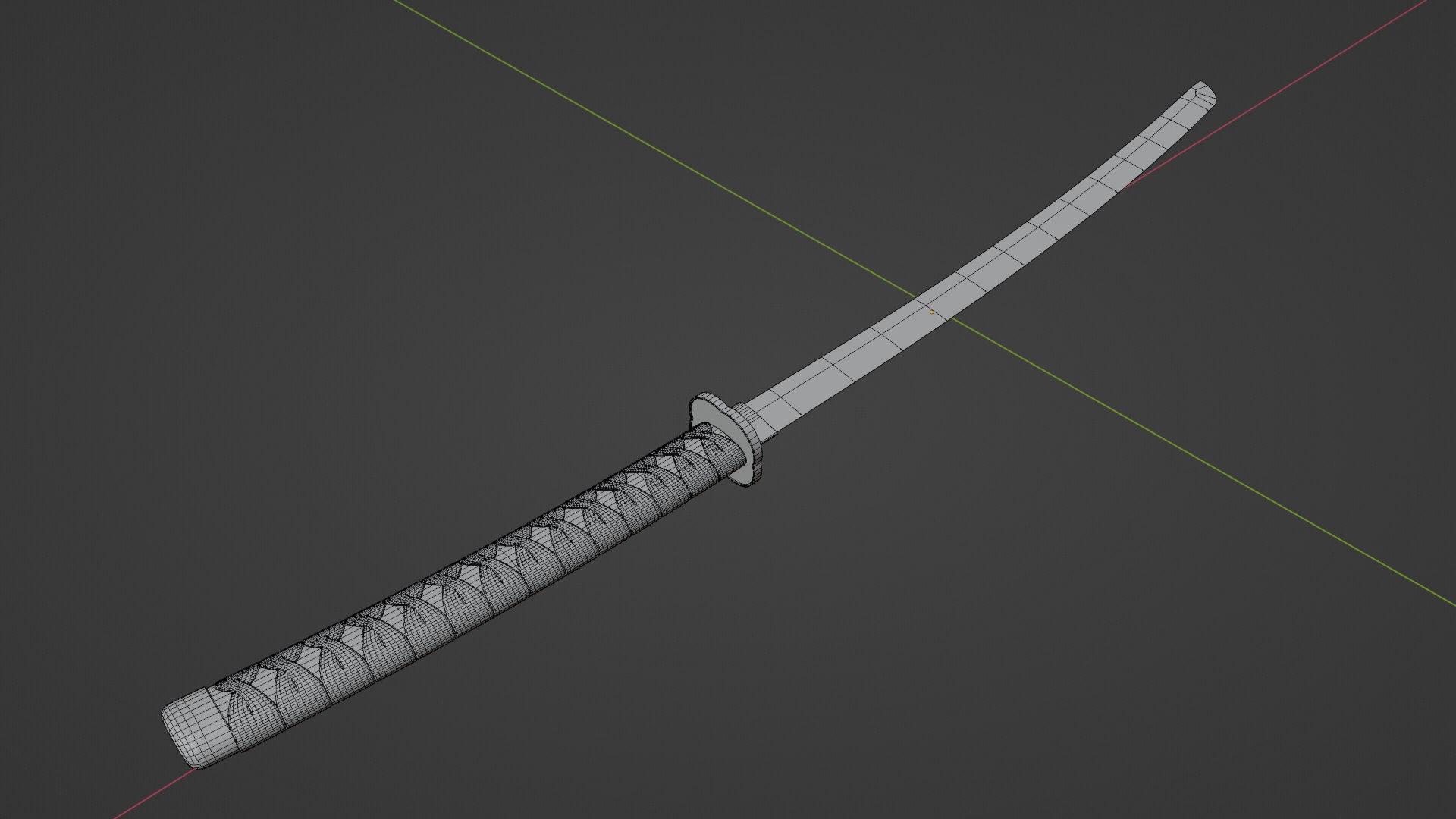 Damascus Katana Model - TurboSquid 2183727