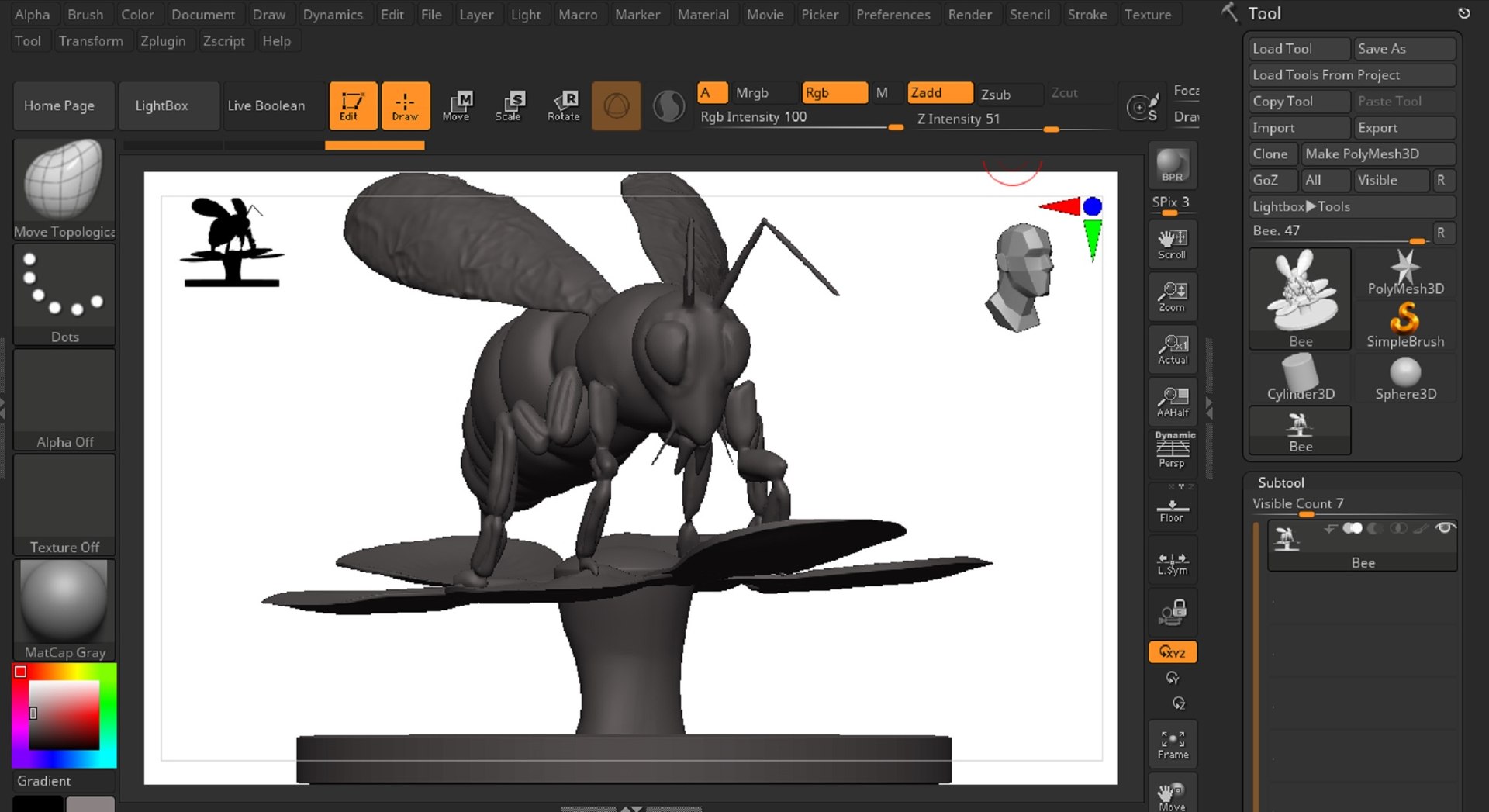 Bee Model - TurboSquid 1848576