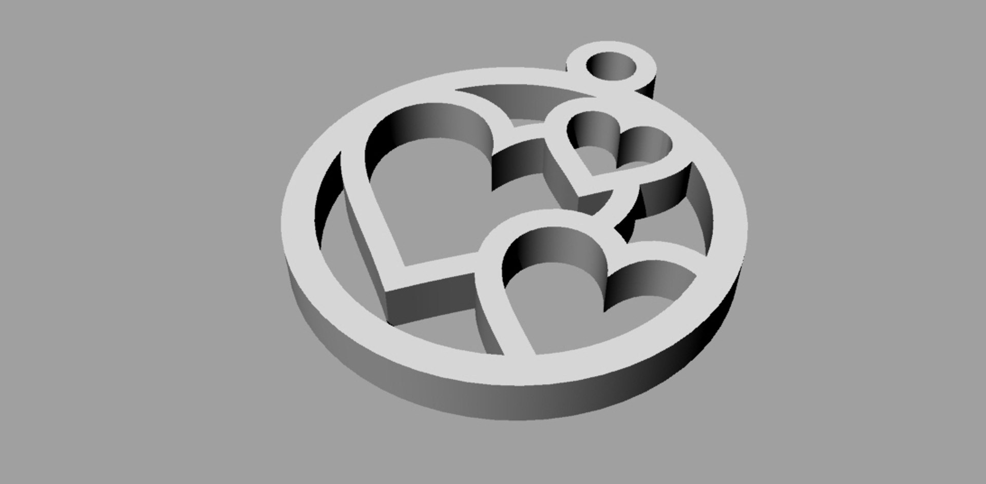 heart cnc pendant 3d 3ds