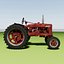Rusty Old Tractor 3d Model