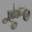 Rusty Old Tractor 3d Model