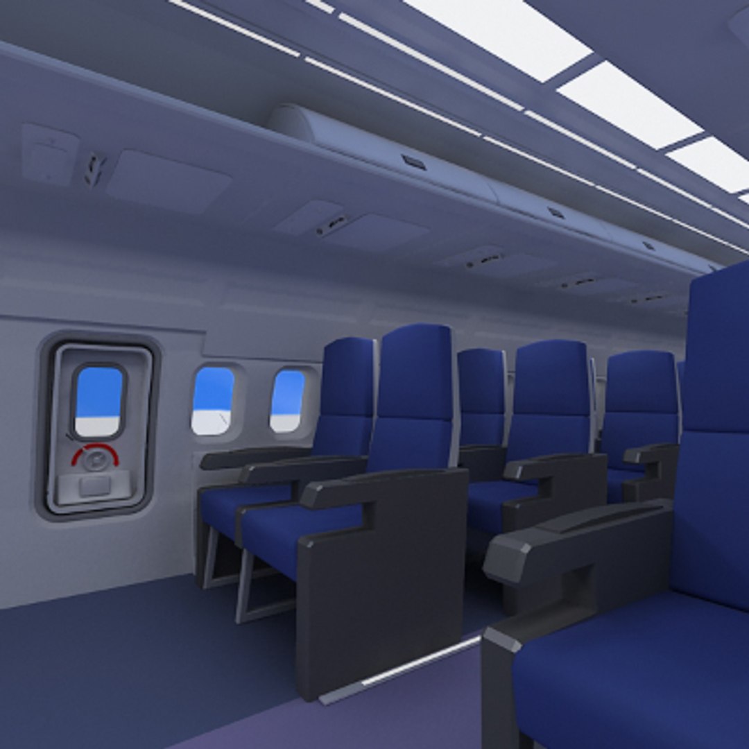 interior cockpit 3d model