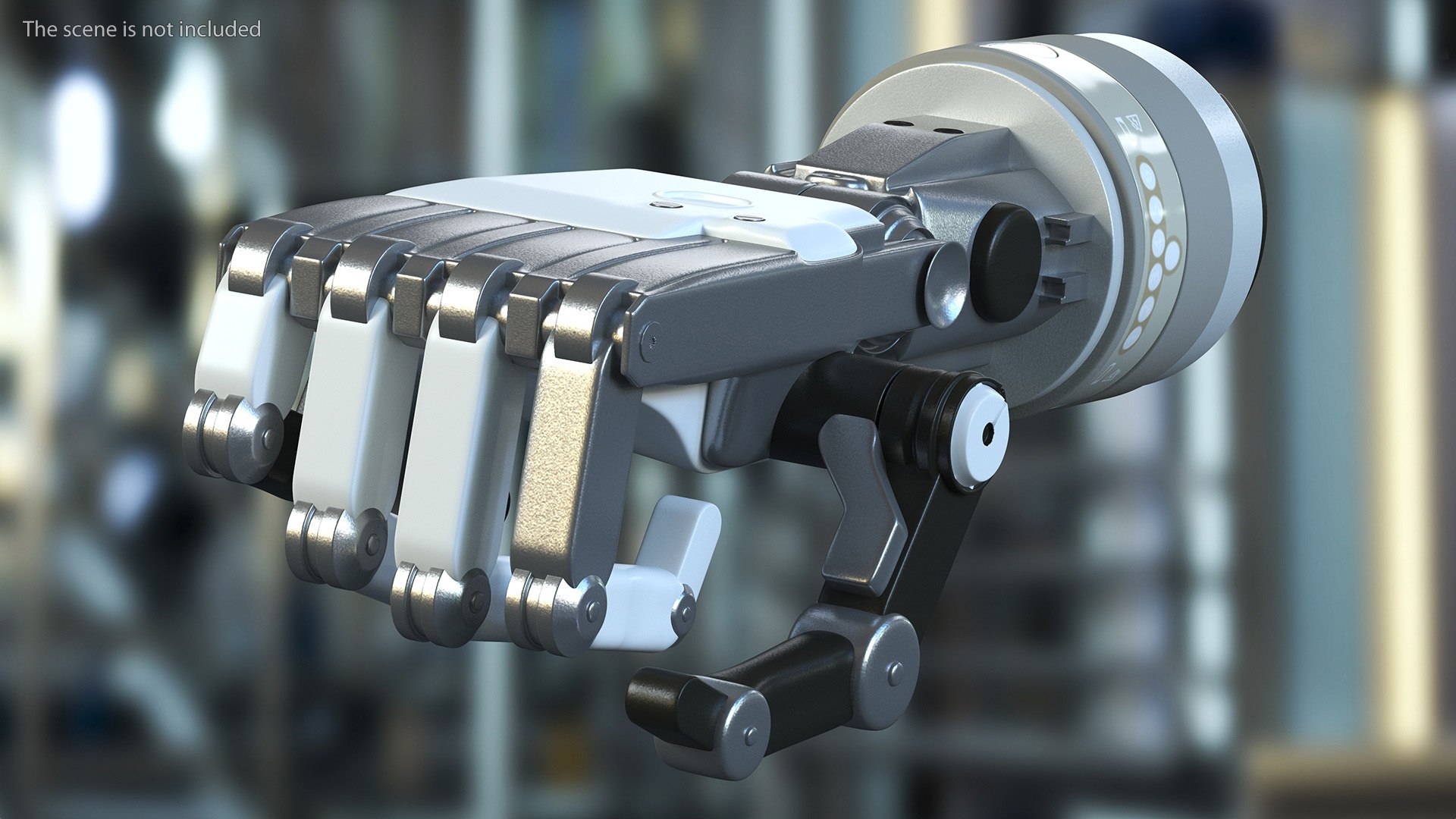 3D Arm Mechanical Into Fist model - TurboSquid 2113793