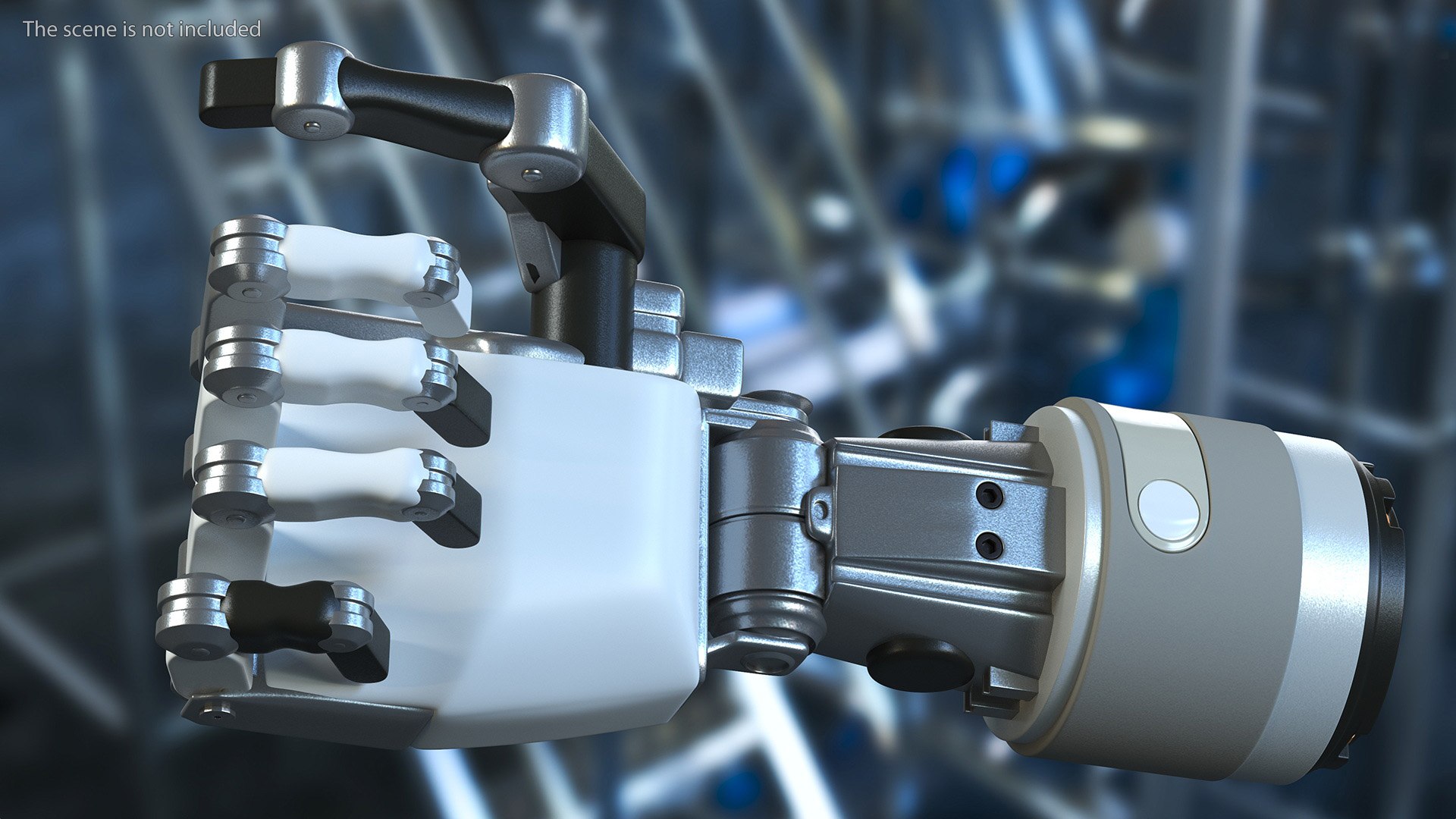 3D Arm Mechanical Into Fist model - TurboSquid 2113793