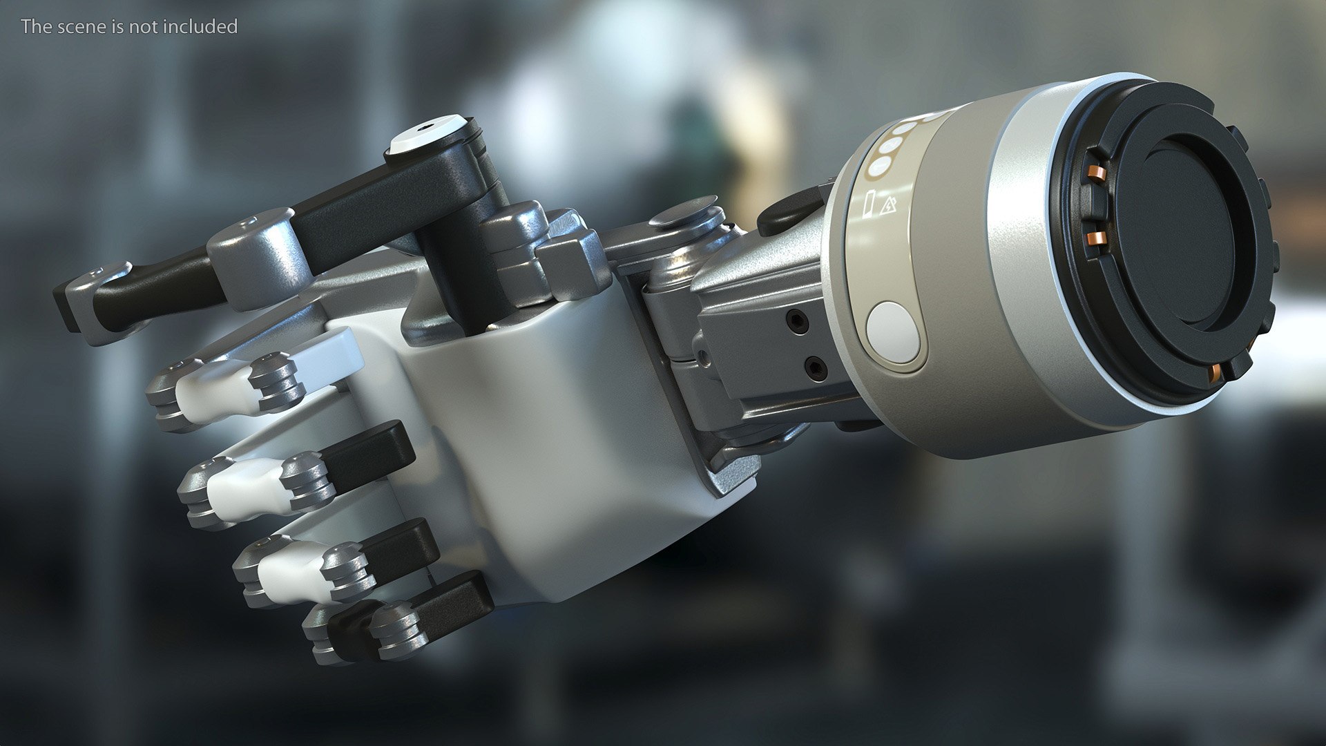 3D Arm Mechanical Into Fist model - TurboSquid 2113793