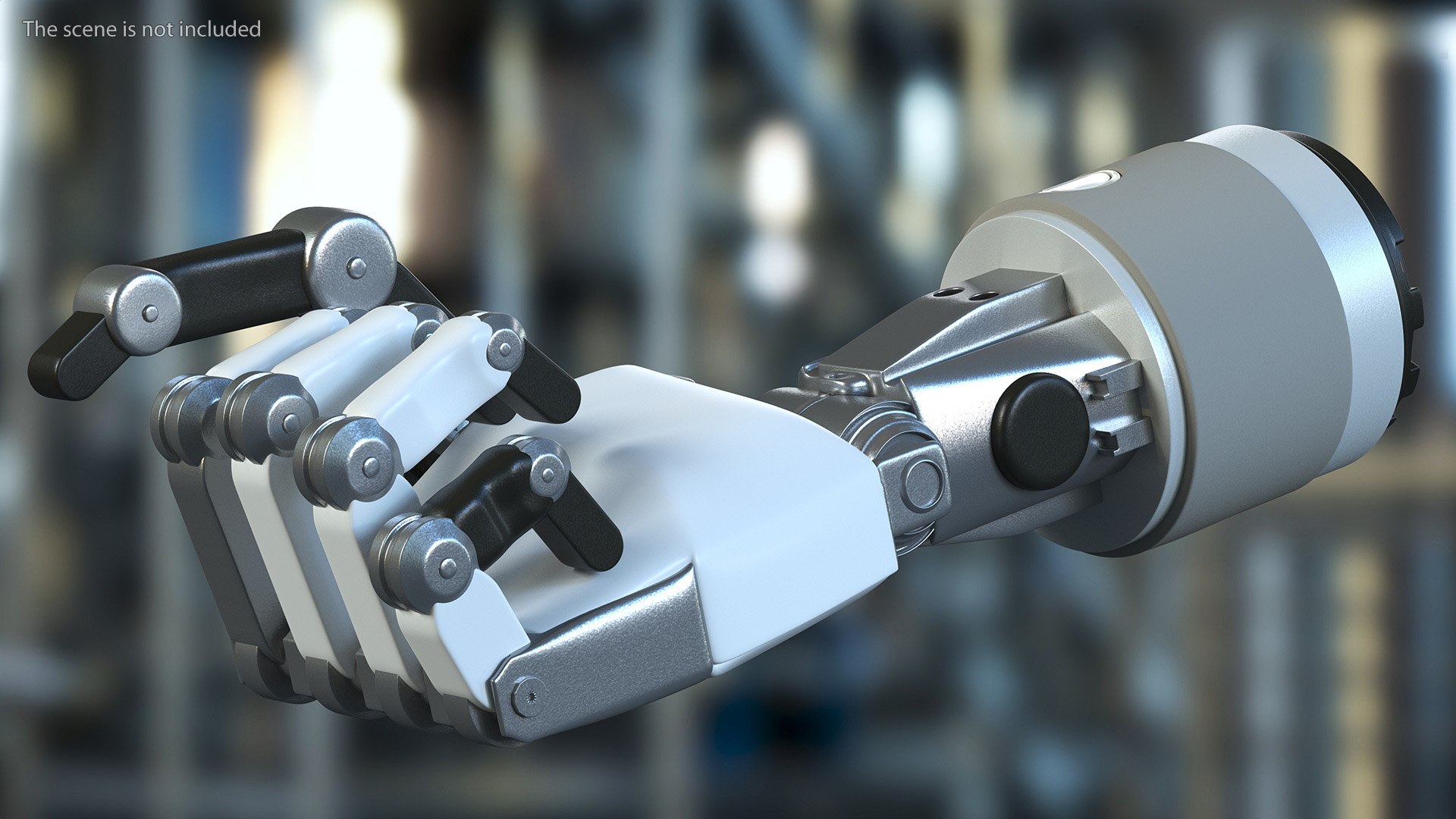 3D Arm Mechanical Into Fist model - TurboSquid 2113793