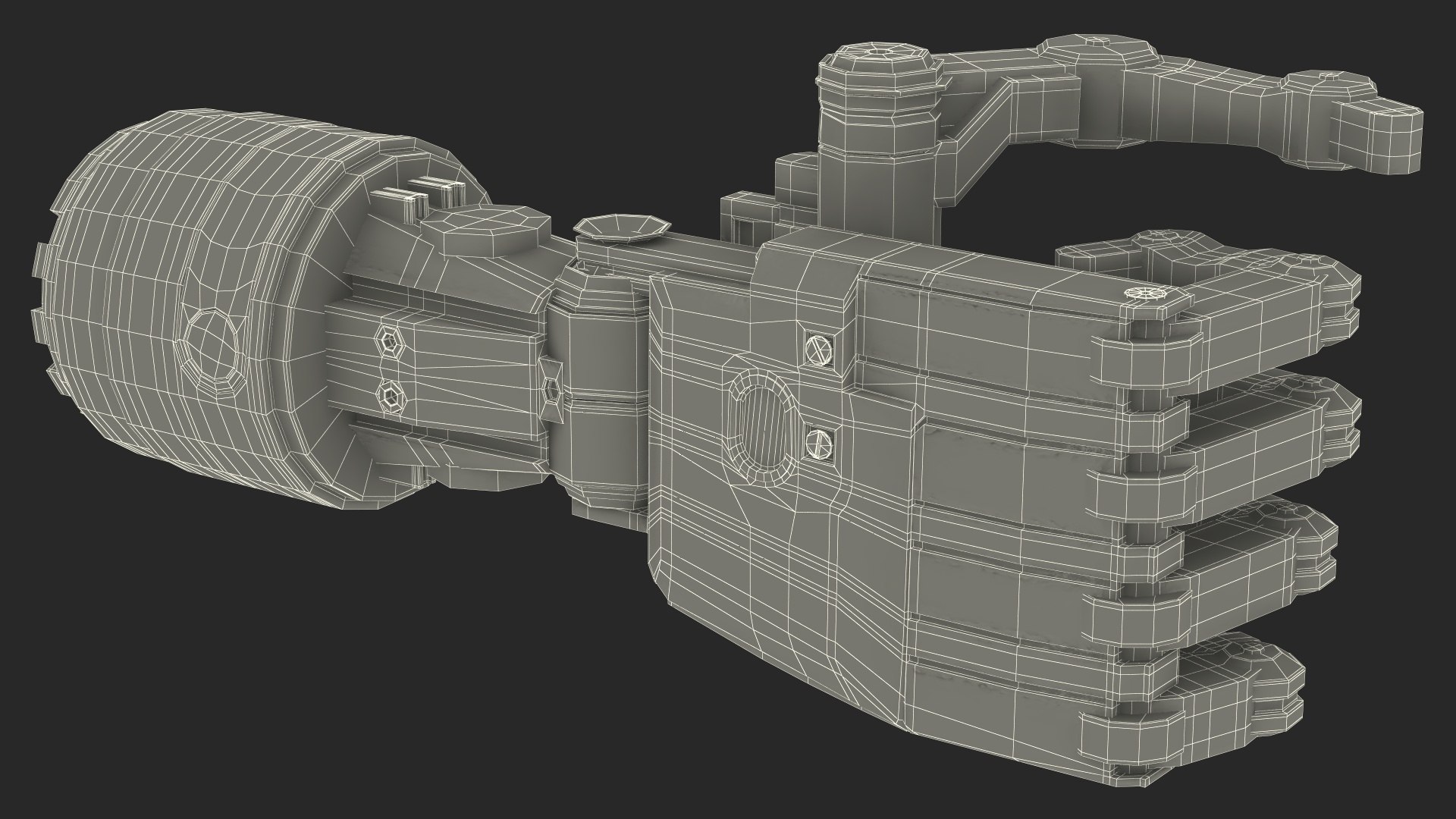 3D Arm Mechanical Into Fist model - TurboSquid 2113793