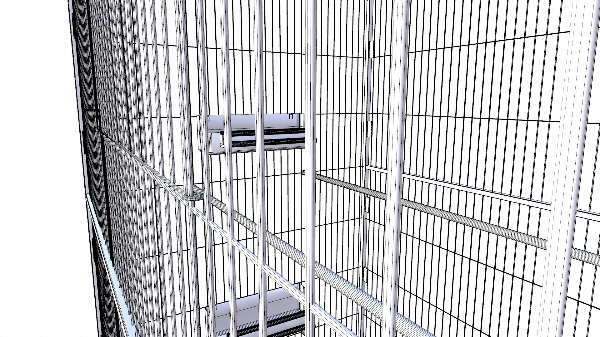 3D Bird Cage With Rolling Stand - TurboSquid 2379510