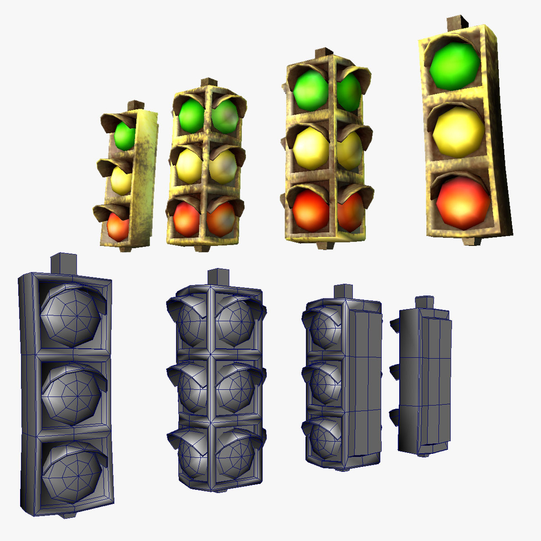 3ds max traffic signal street lighting