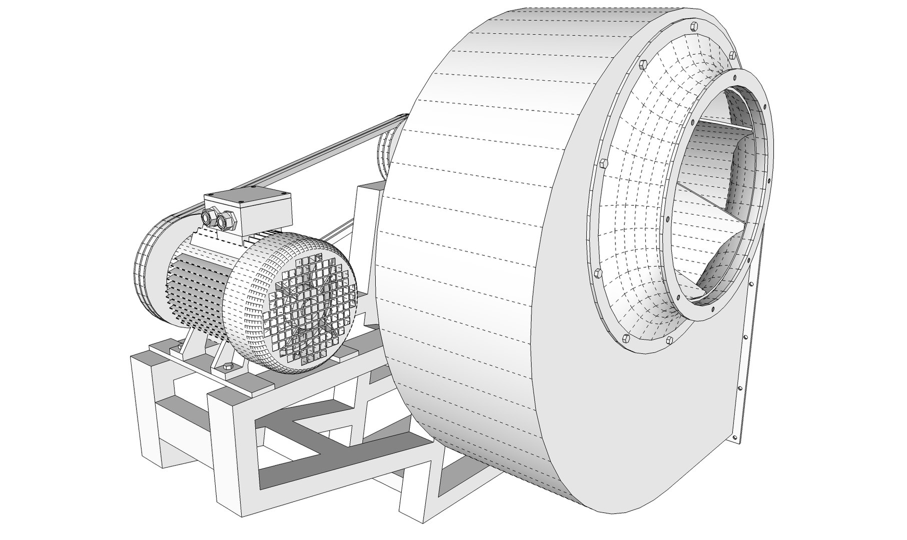 Industrial Blower Model - TurboSquid 2137473