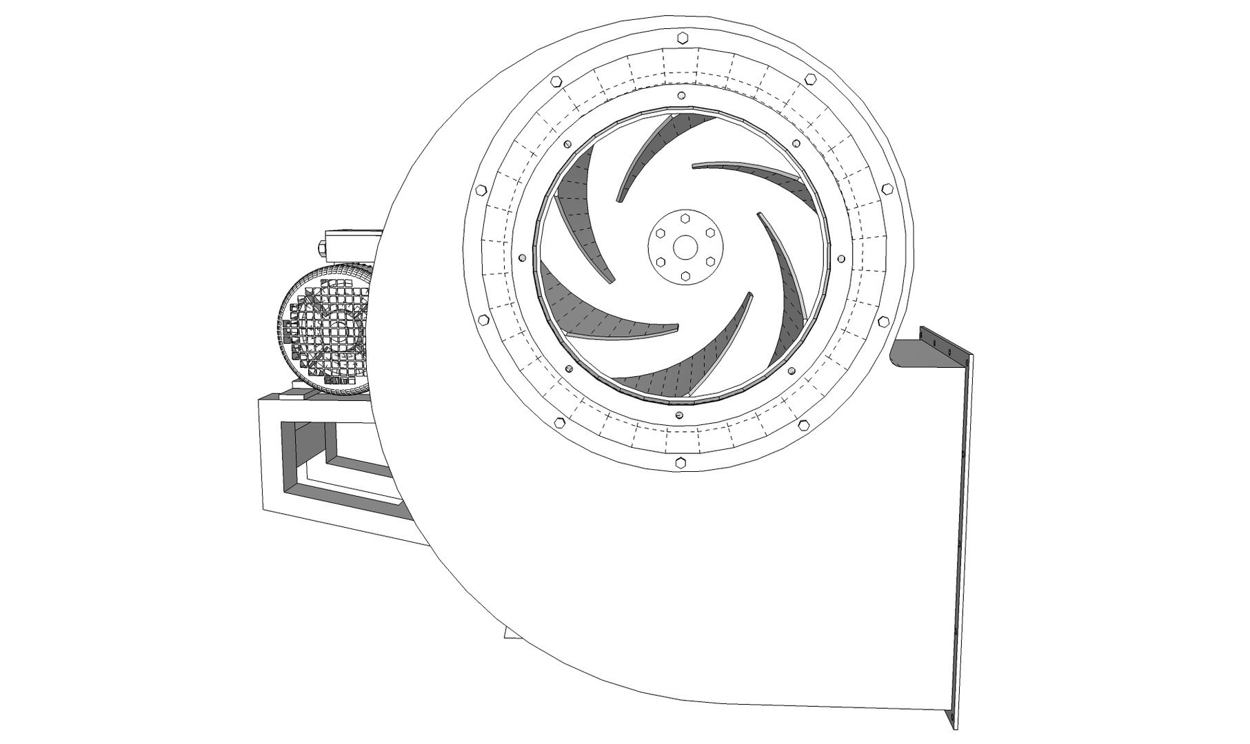 Industrial Blower Model - TurboSquid 2137473
