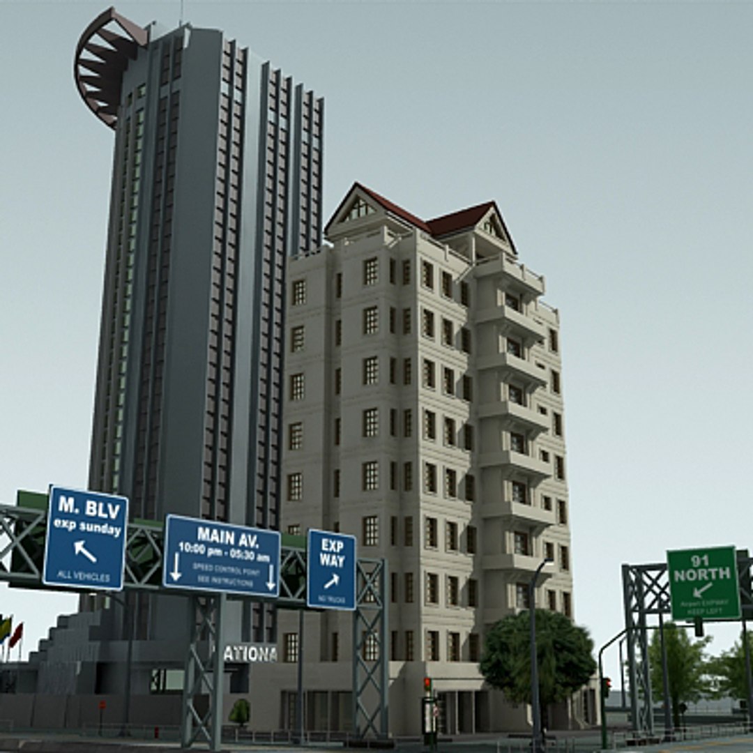 3d Definition City Block