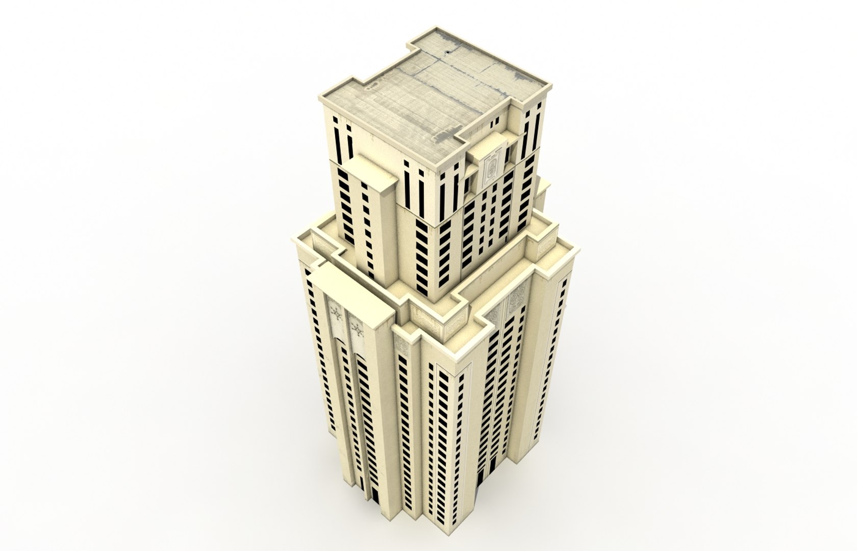 3d Tall Building Oriental Model