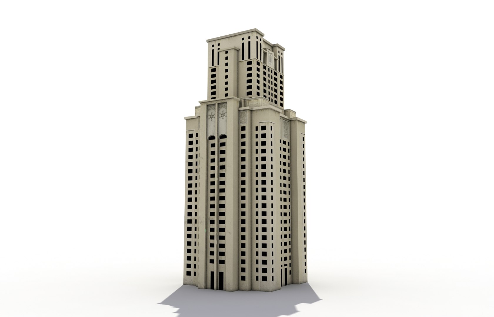3d Tall Building Oriental Model