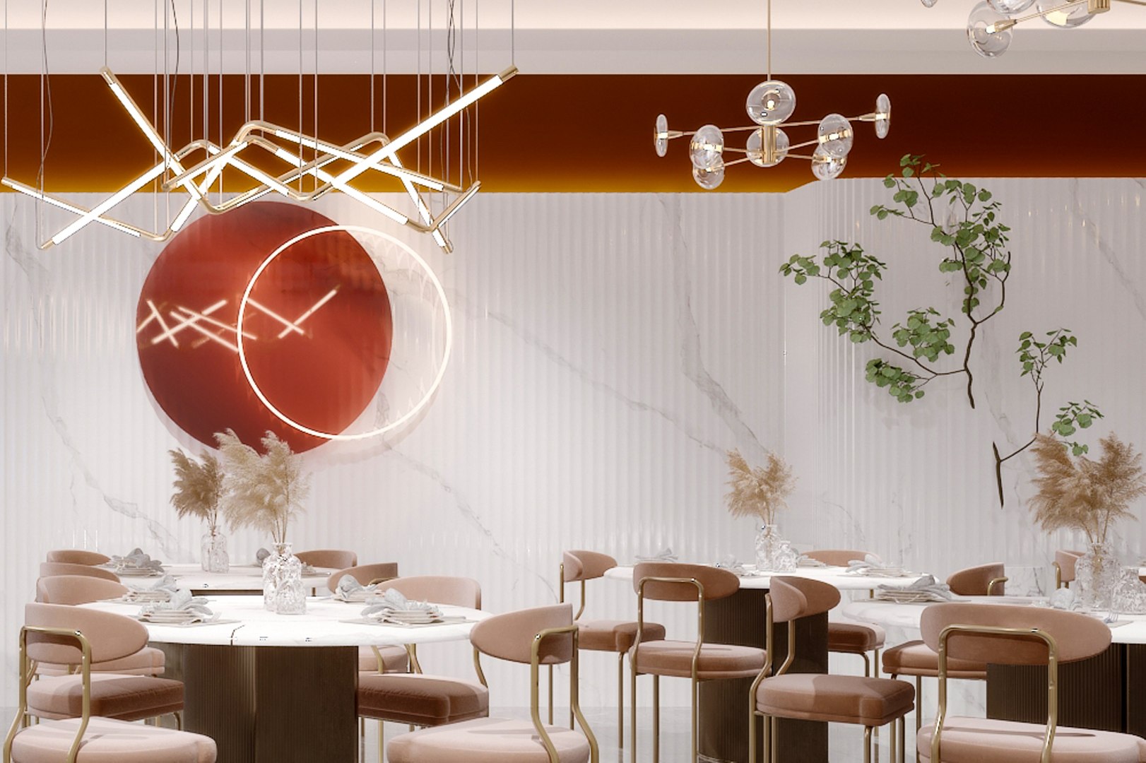 3D Postmodern luxury restaurant model - TurboSquid 2062173