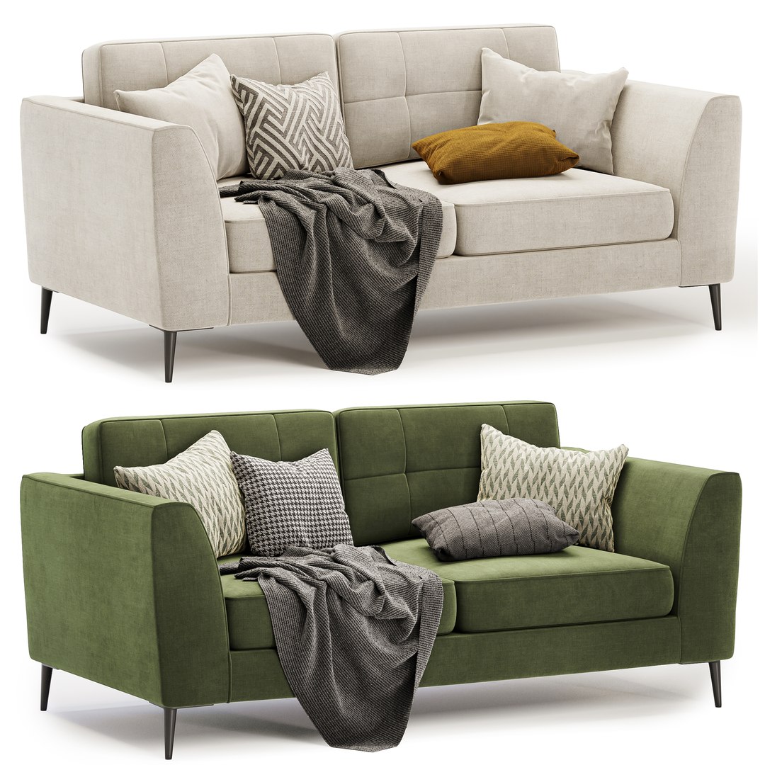 London Large Standard Back Sofa 3D - TurboSquid 2303883