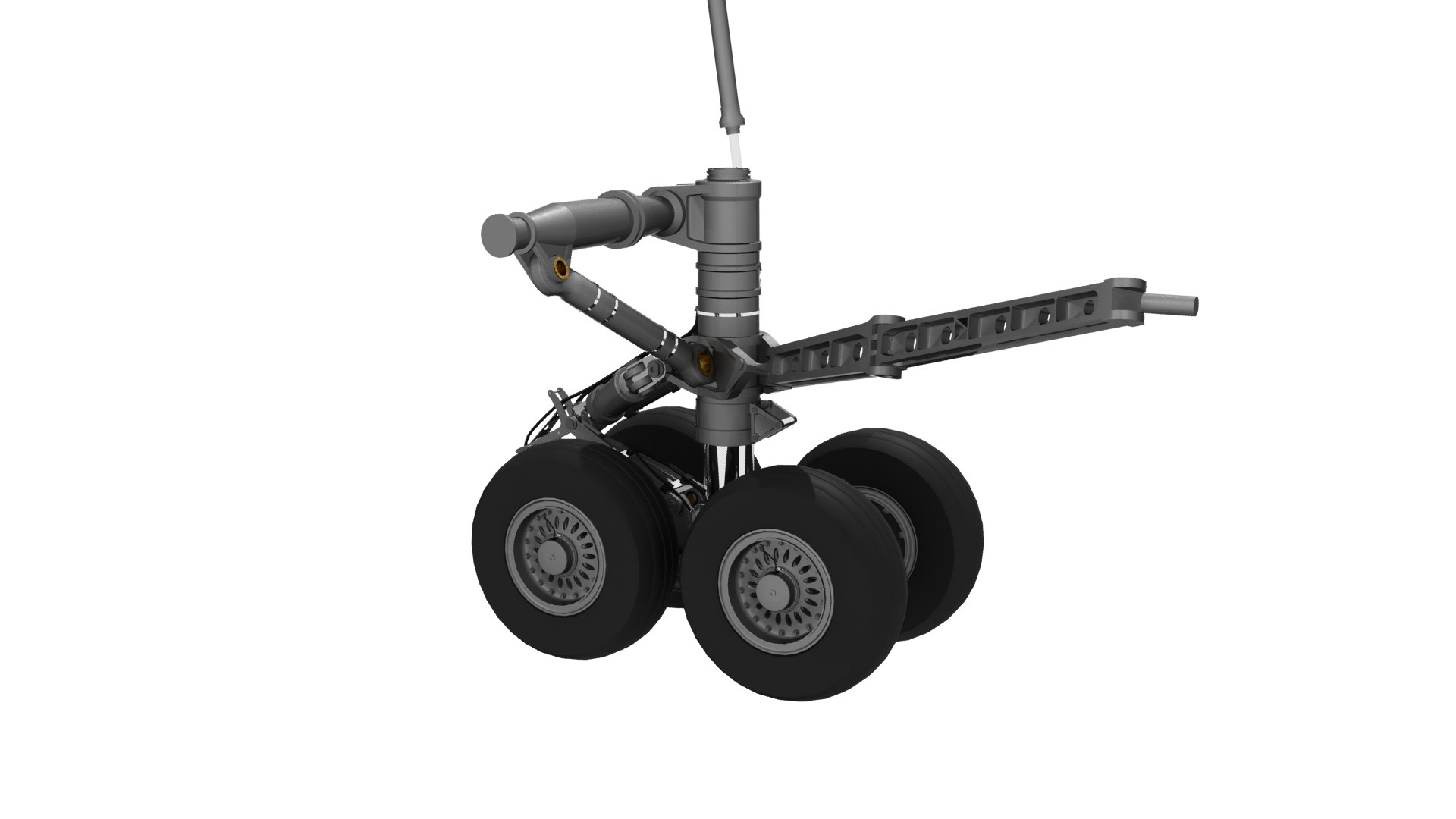 3d 747-400 Body Landing Gear Model