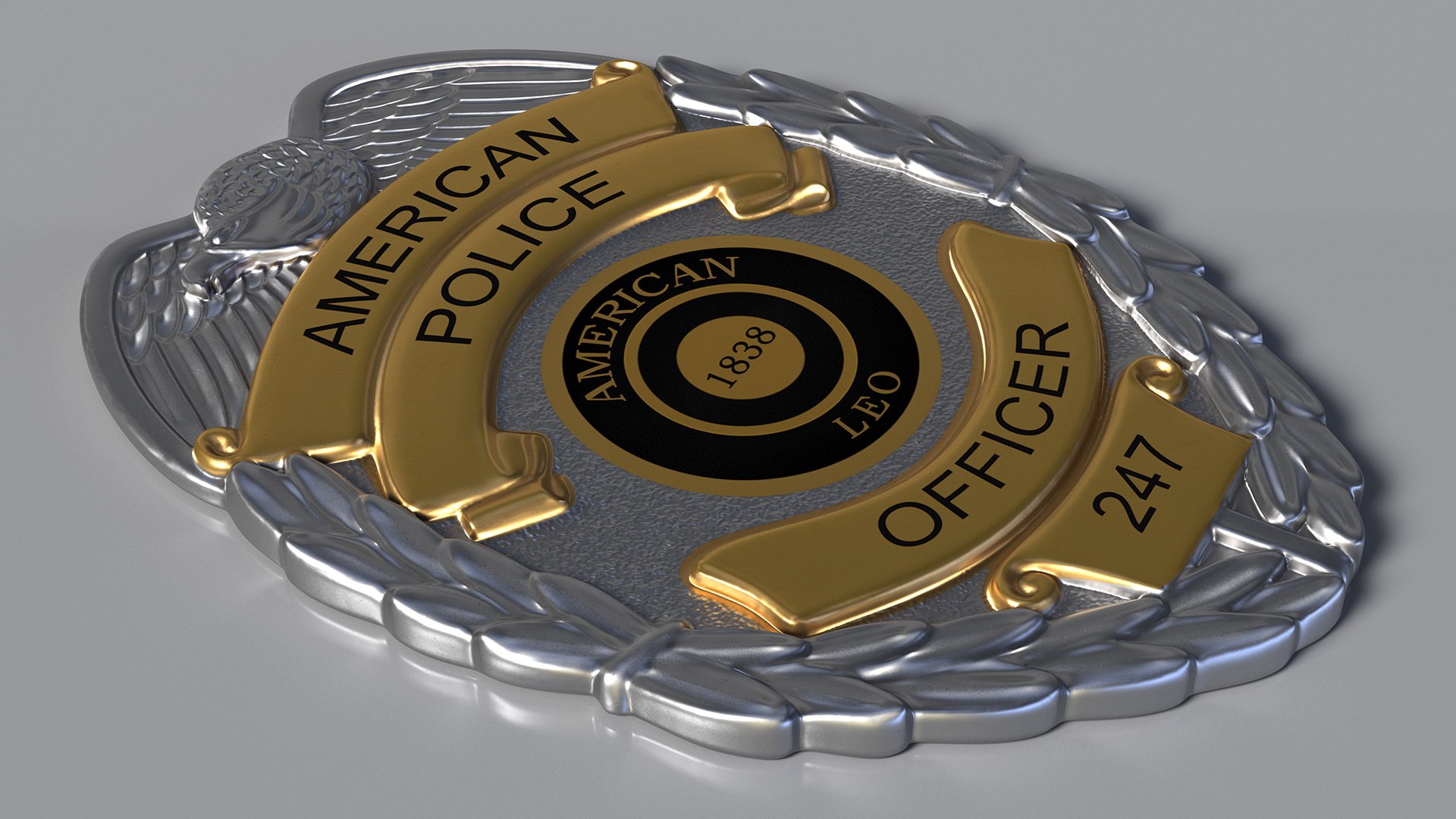 3D Police Badge model - TurboSquid 2161304