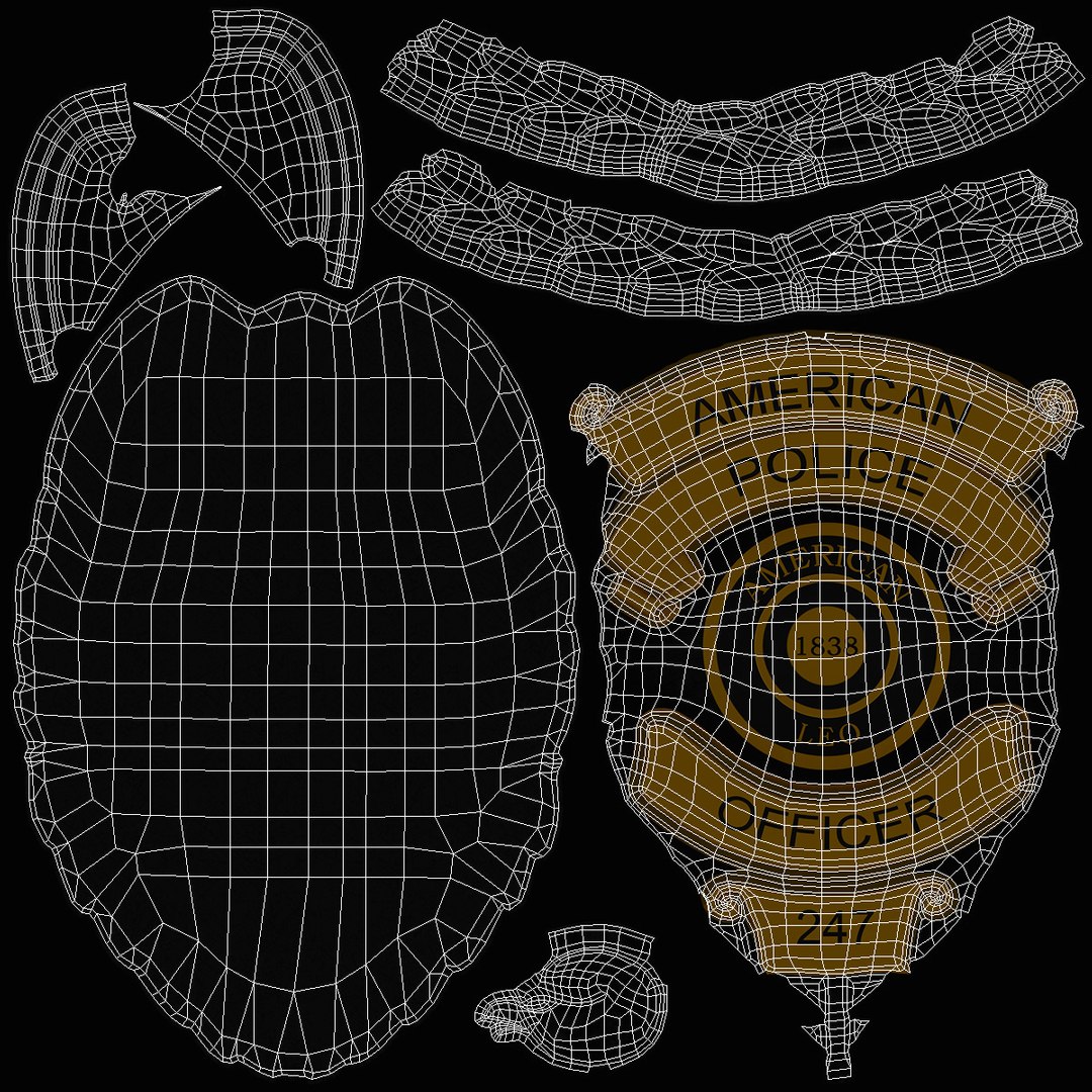3D Police Badge model - TurboSquid 2161304