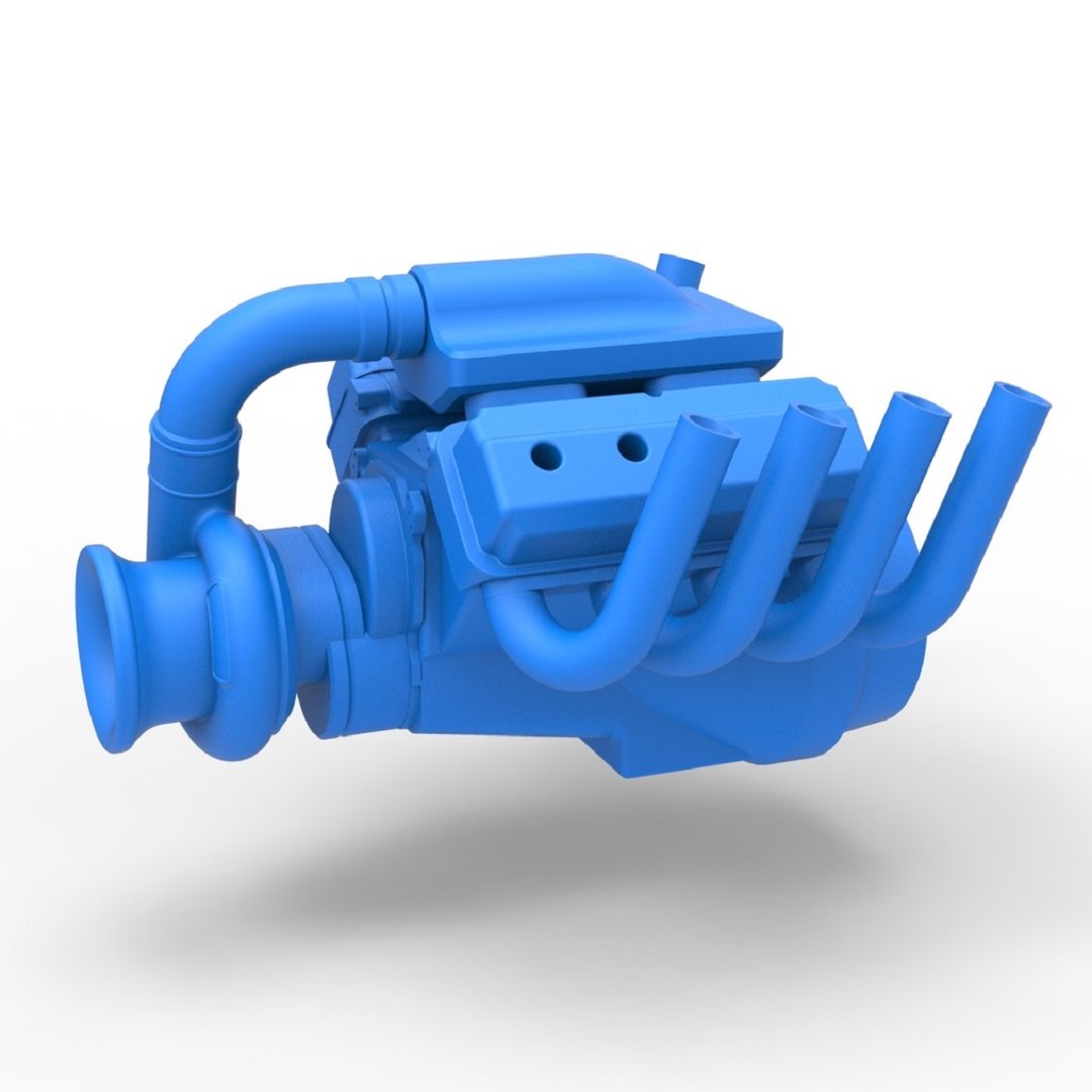 3D Diecast Funny car Turbo Engine Scale 1 to 25 model - TurboSquid 2005719