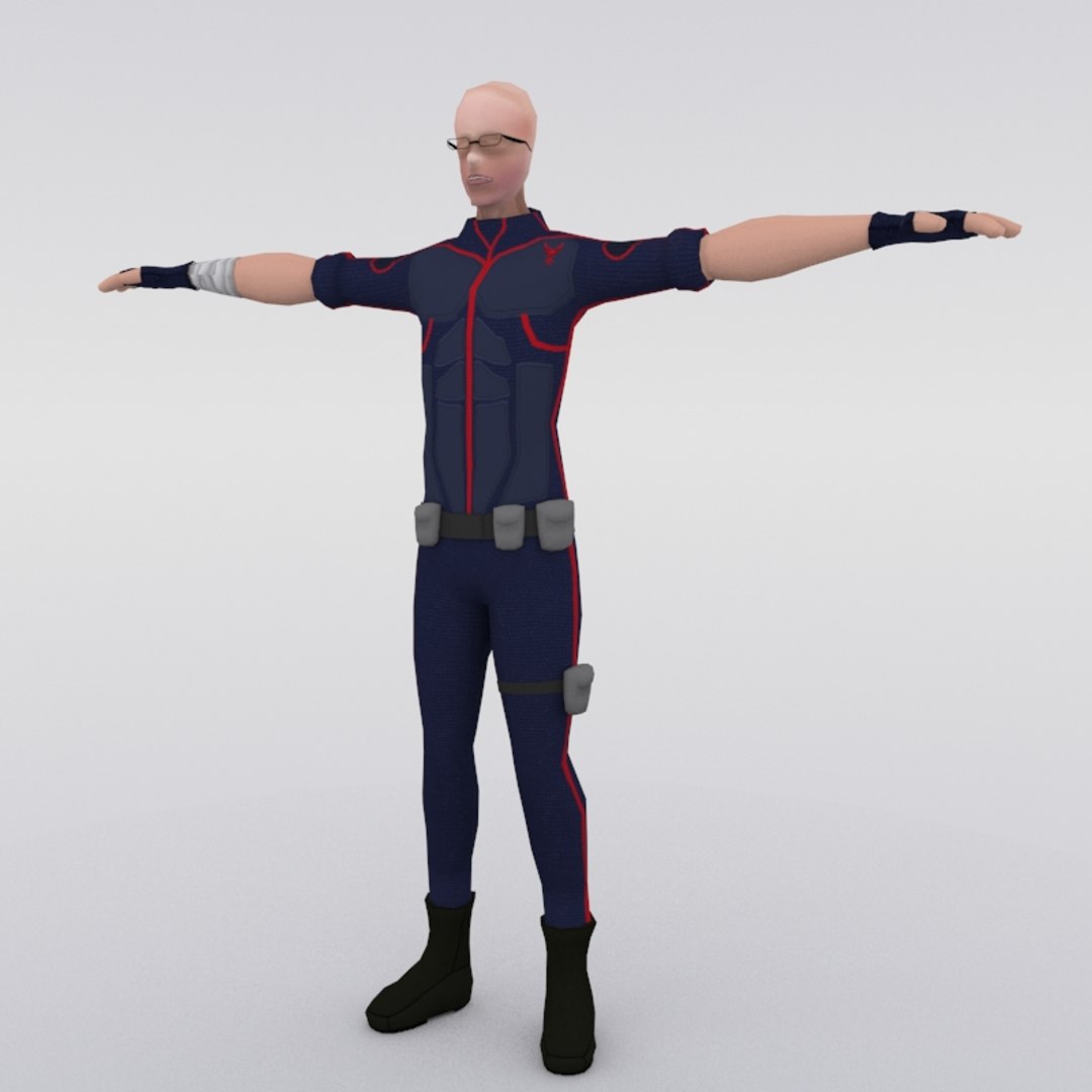 Stylized Male Character 3ds