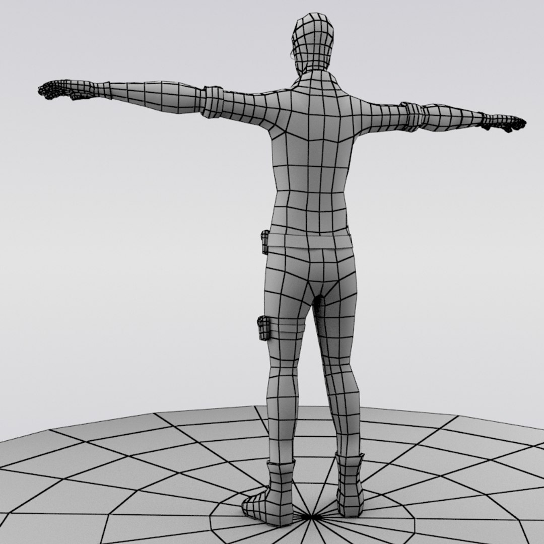 Stylized Male Character 3ds