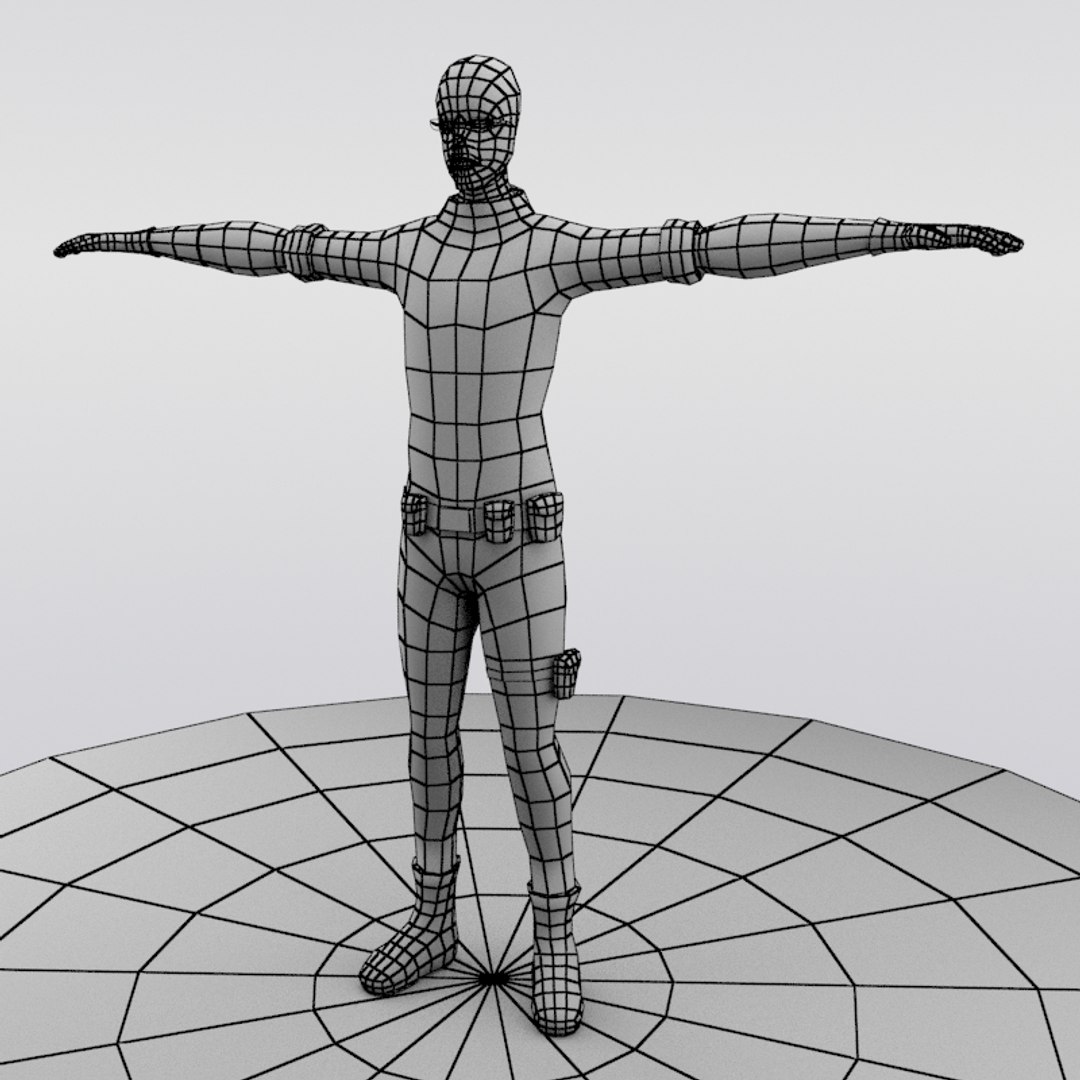 Stylized Male Character 3ds