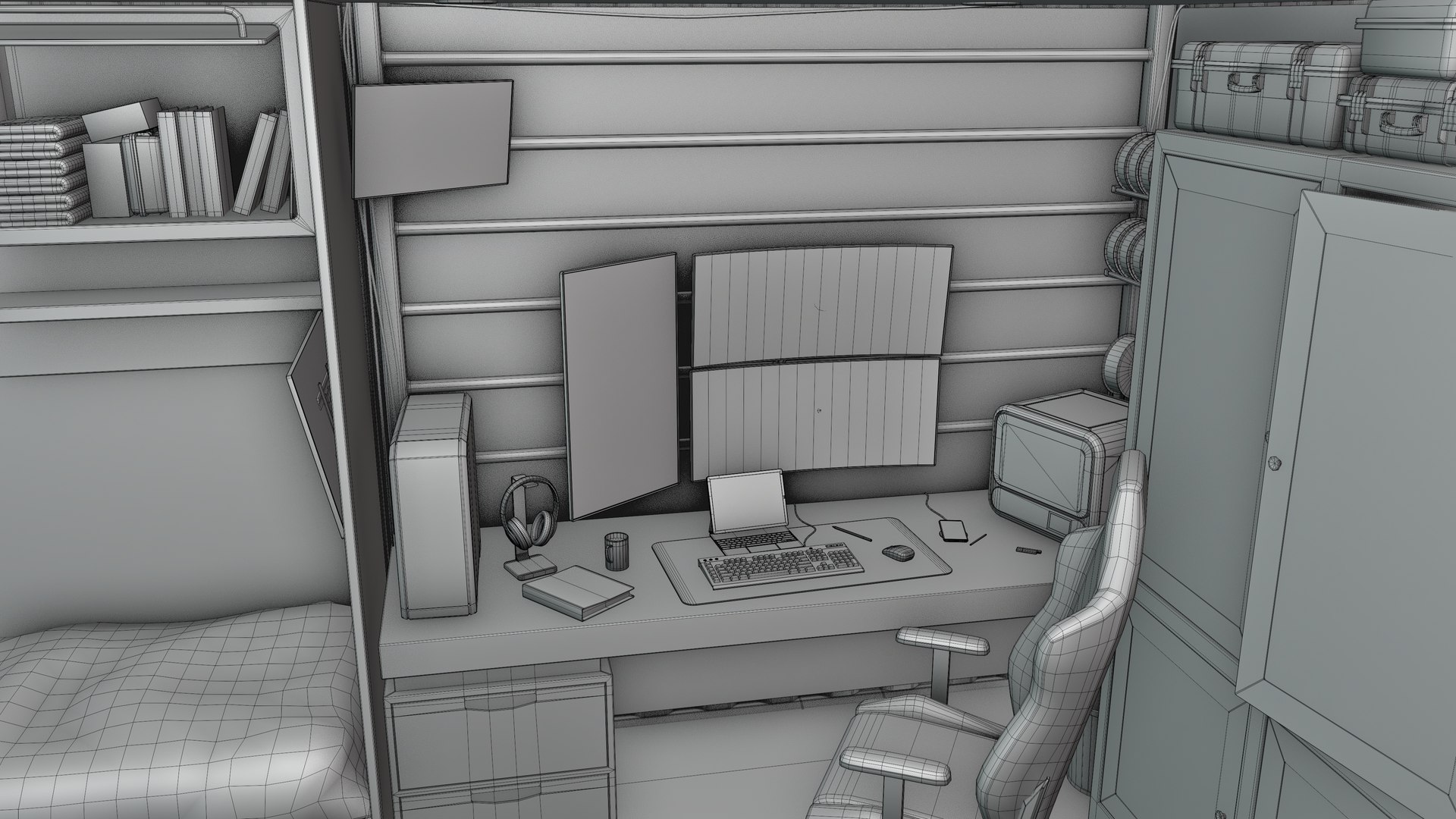 Hacker Hideout 3D Model - TurboSquid 1970863