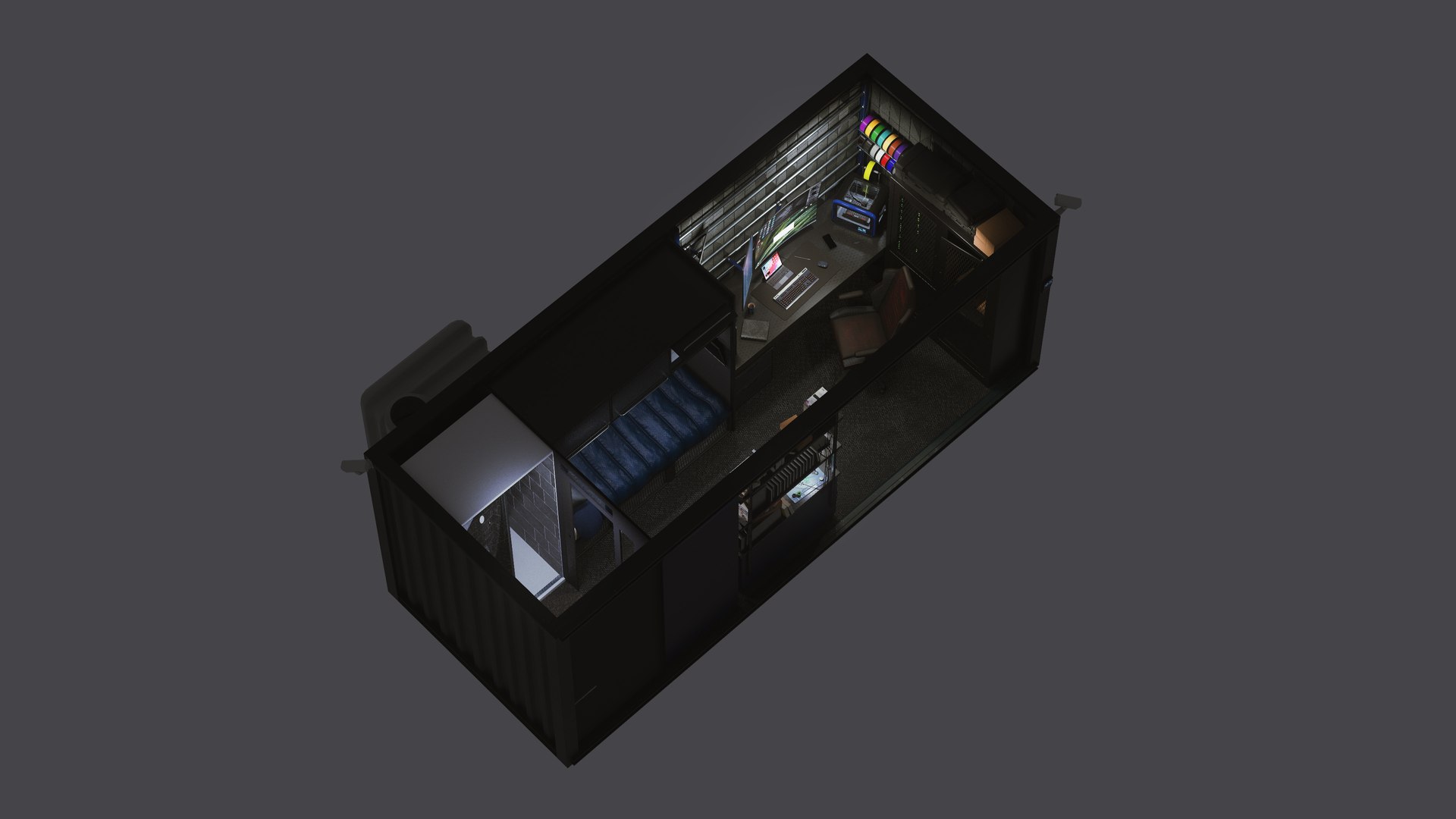 Hacker Hideout 3D Model - TurboSquid 1970863
