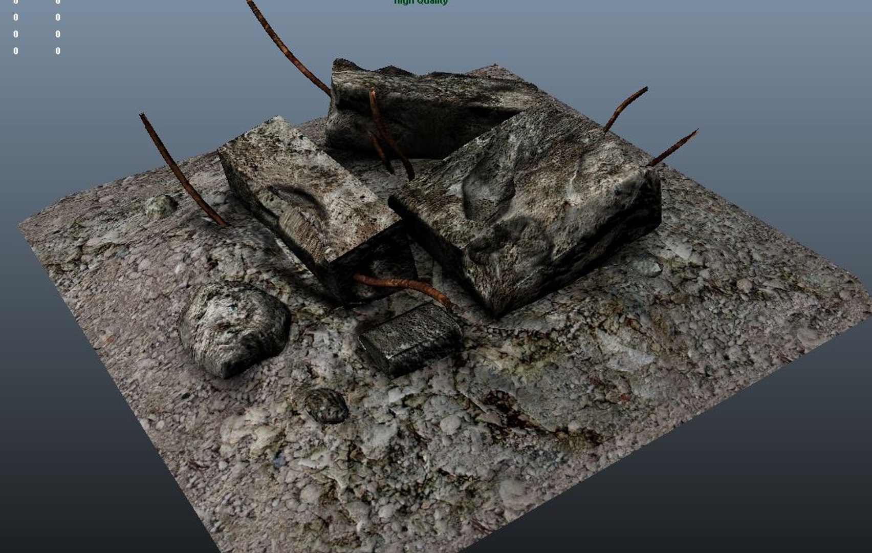 Rubble 3d Obj
