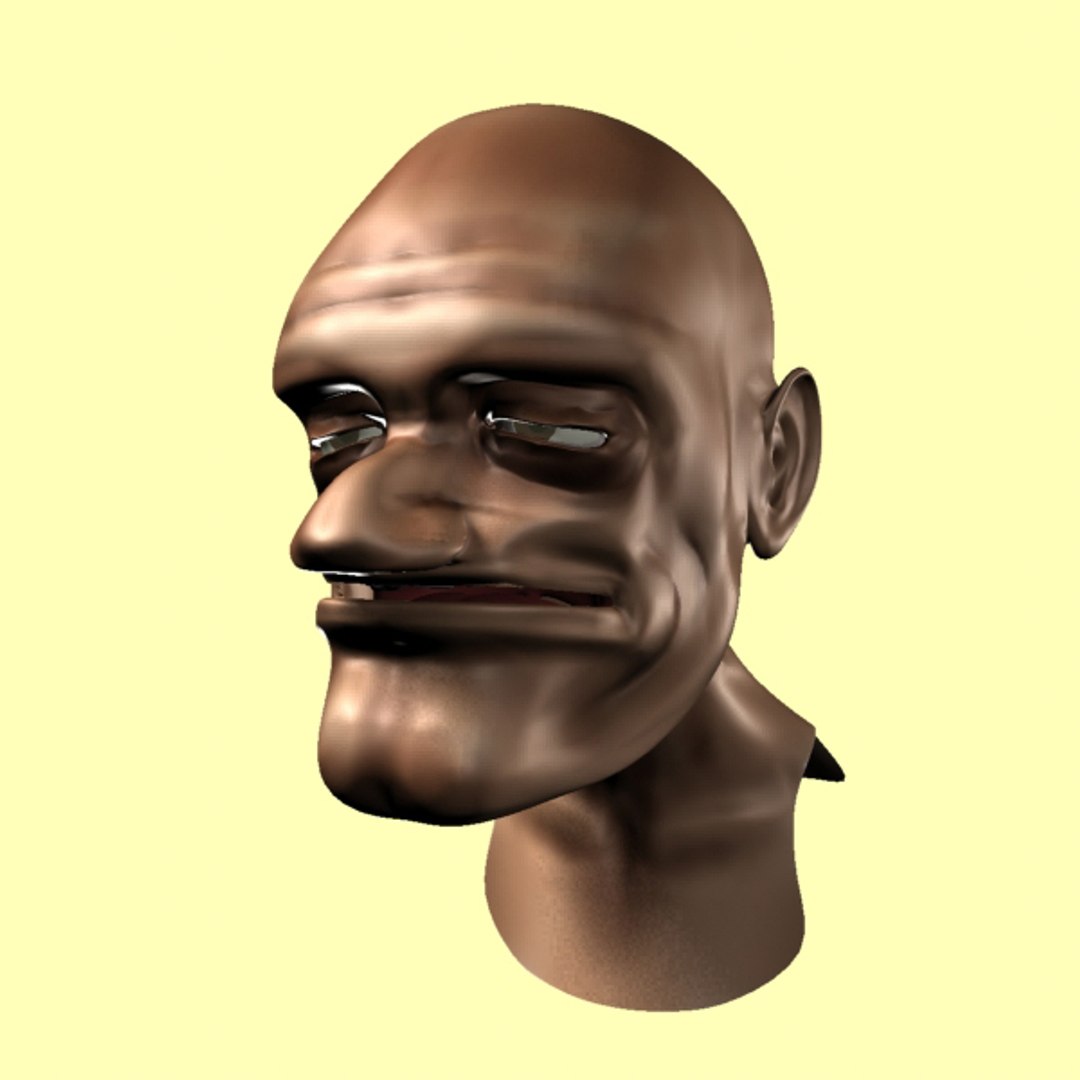 3d Old Hunter Rigged Human Model