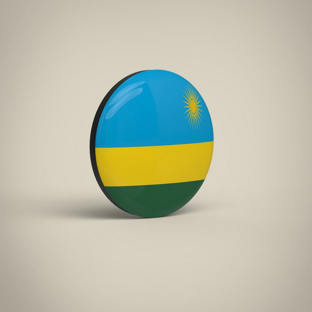 3D Model Rwanda Badge - TurboSquid 1871384