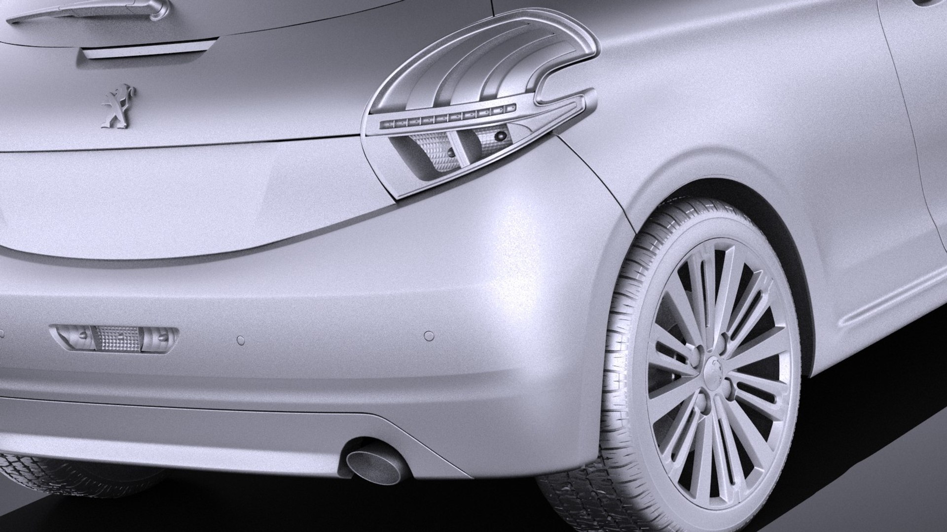 3D Peugeot 208 3-door - TurboSquid 1201144