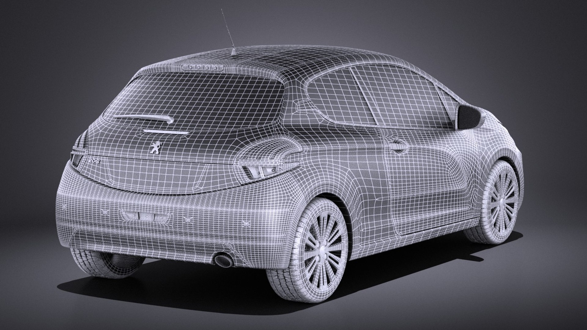 3D Peugeot 208 3-door - TurboSquid 1201144