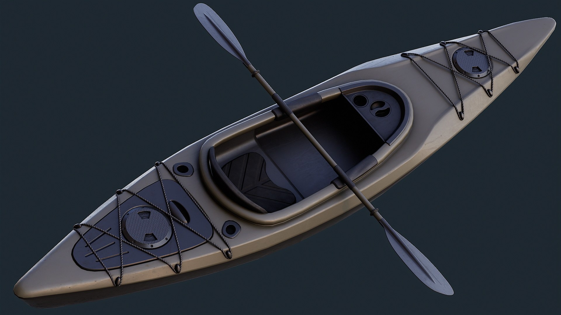 3D Kayak - Game Ready PBR Model - TurboSquid 2320063