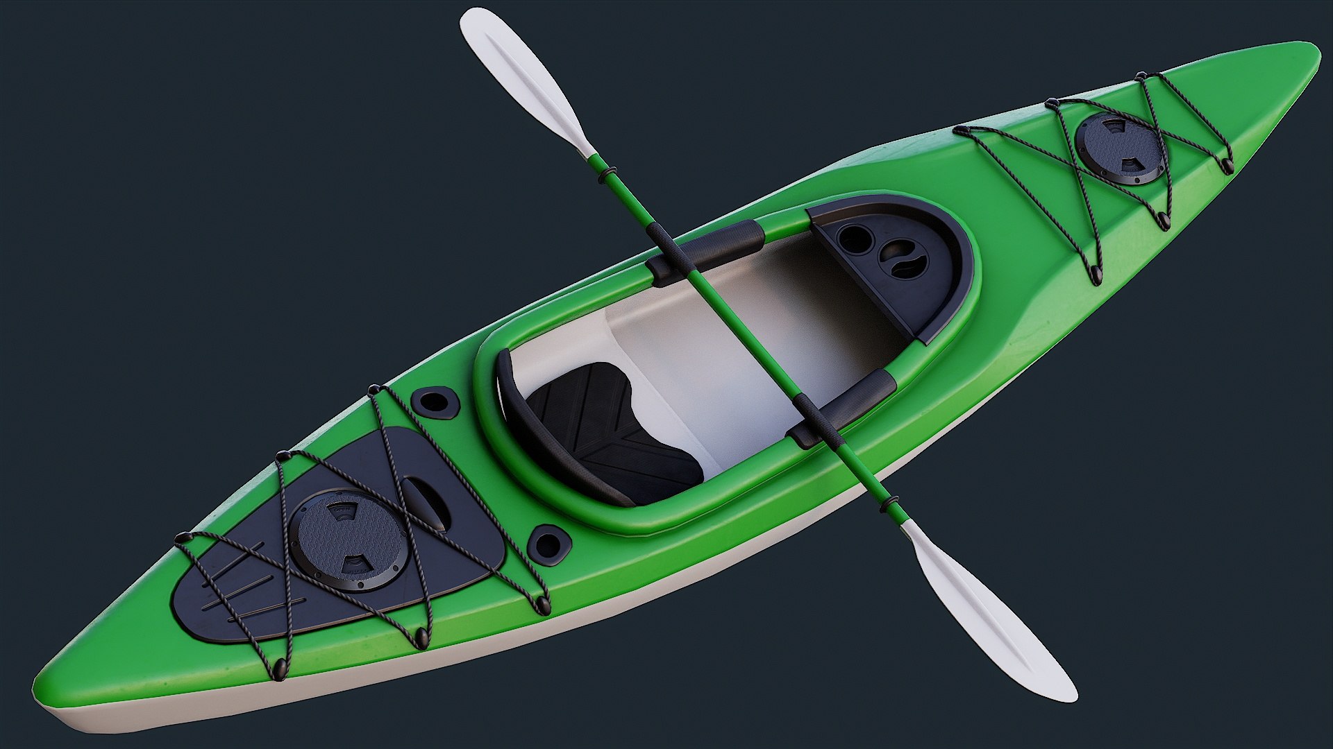 3D Kayak - Game Ready PBR Model - TurboSquid 2320063