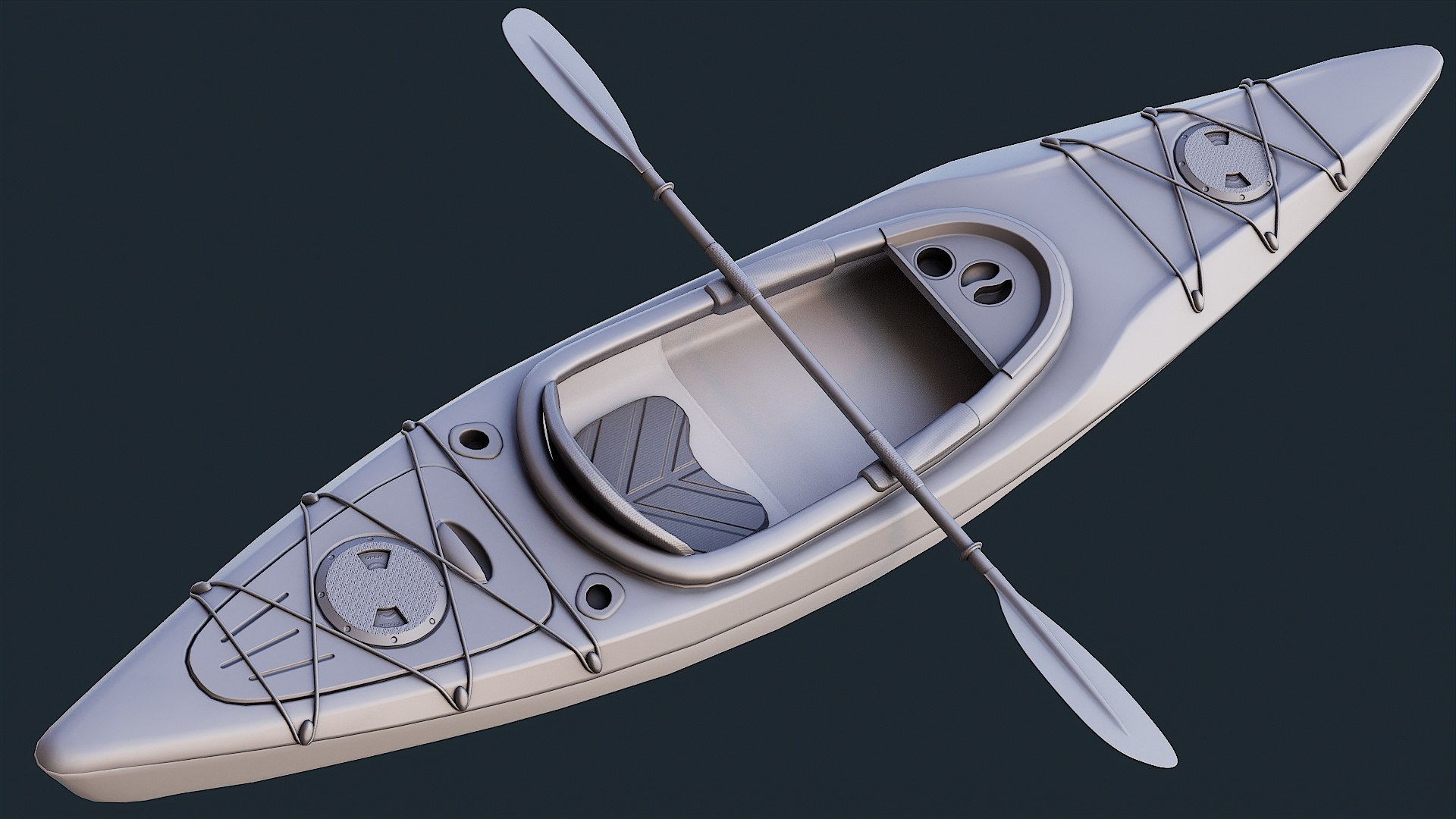 3D Kayak - Game Ready PBR Model - TurboSquid 2320063