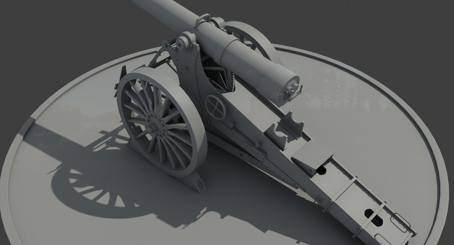 World War Cannon 3D Model - TurboSquid 1342242