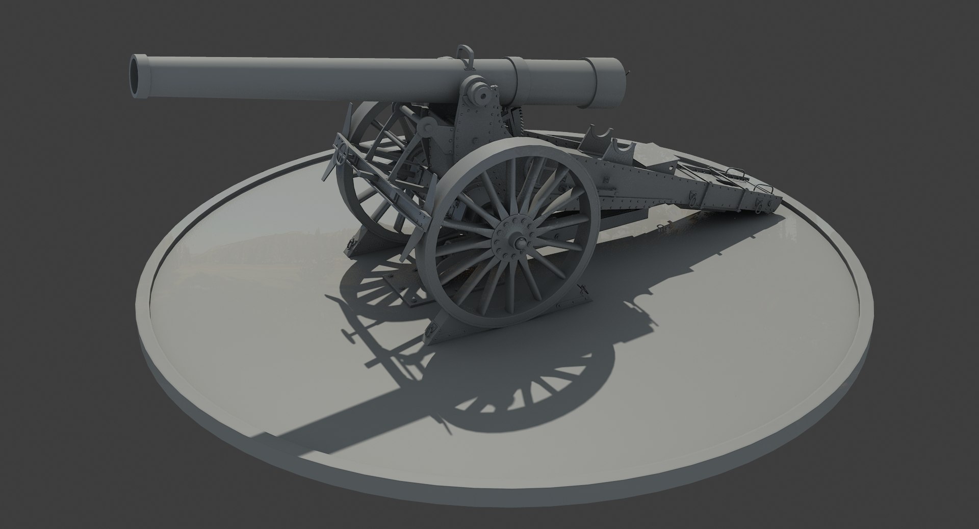 World War Cannon 3D Model - TurboSquid 1342242