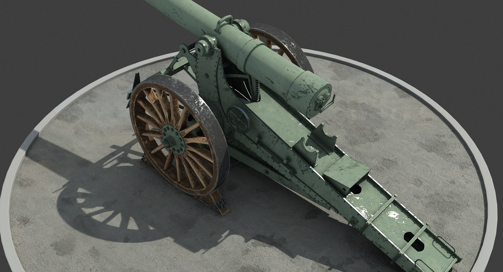 World War Cannon 3D Model - TurboSquid 1342242
