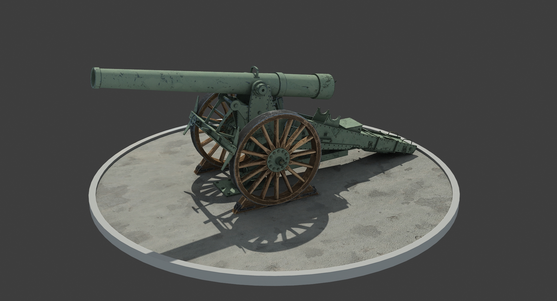 World War Cannon 3D Model - TurboSquid 1342242