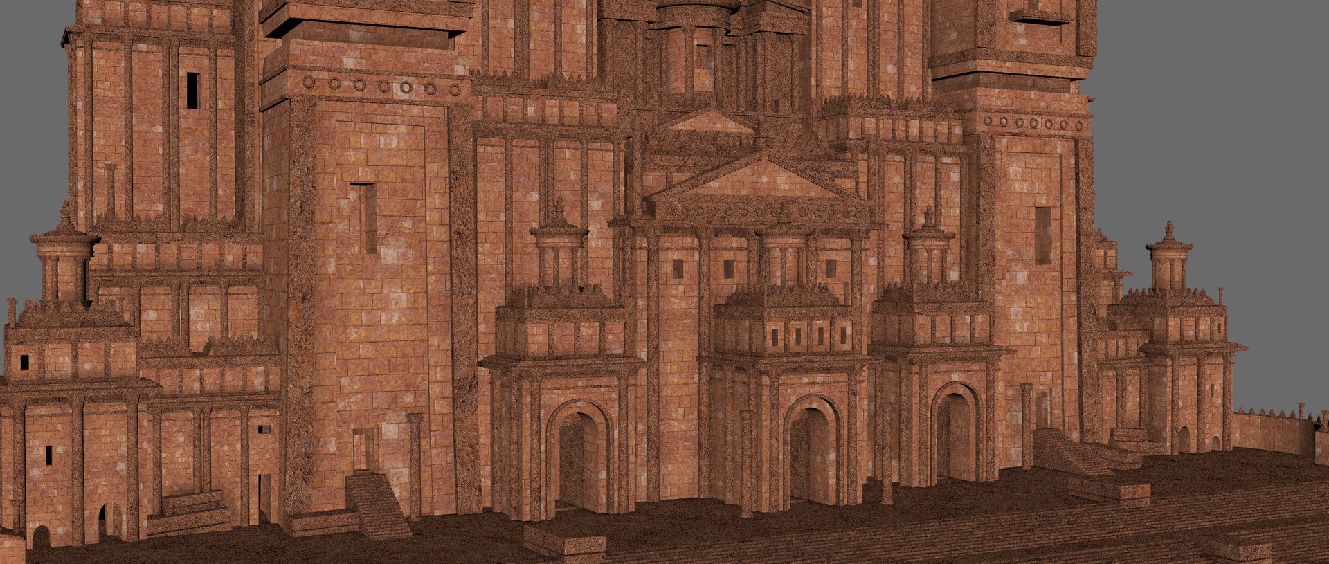 3D Model Fantasy Petra Palace - TurboSquid 2233391