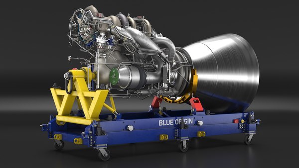 modelo 3d Rocket Engine BE-4 a Cart - TurboSquid 2037555